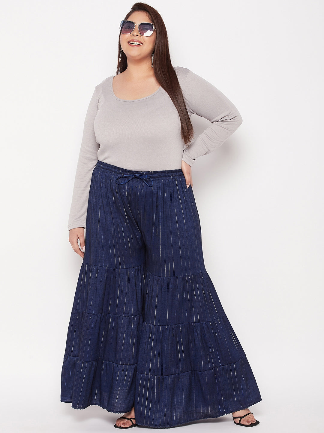 Plus Size Palazzo & Sharara Collection | Clora Creation